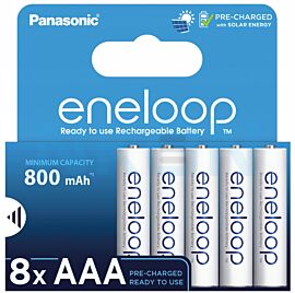 8 AAA Eneloop - Cardboard packaging - 800mAh