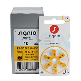 60x 10 Siemens Signia hearing aid batteries